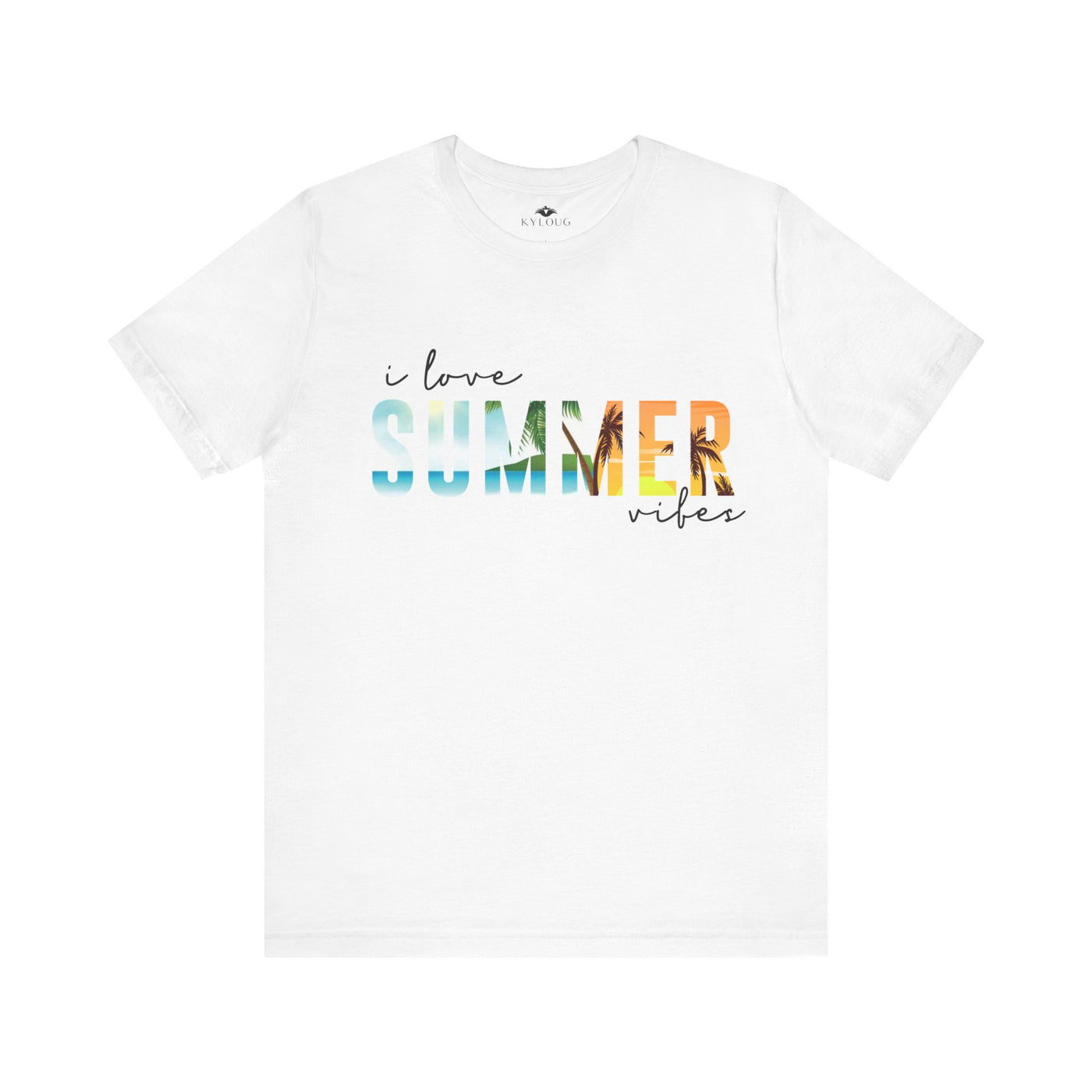 I Love Summer Text Printed round neck T-Shirt for men women – Kyloug
